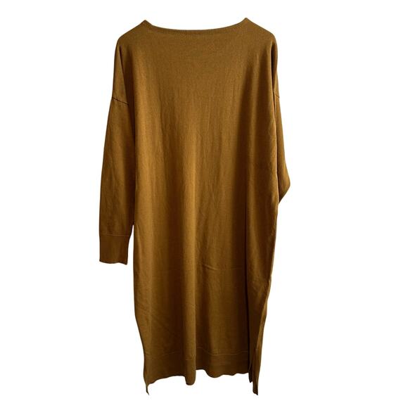 Paper Label Agni Easy Dress Knit Organic Cotton Long Sleeve Sandalwood XL